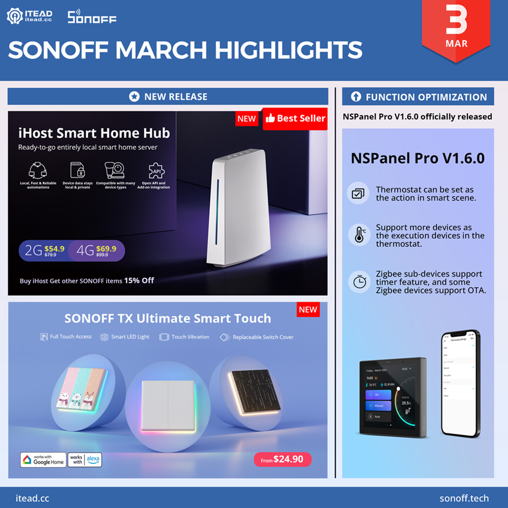 SONOFF March Highlight | ITEAD STUDIO OFFICIAL
