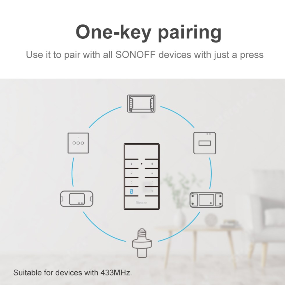 SONOFF RM433 Remote Controller + BASE
