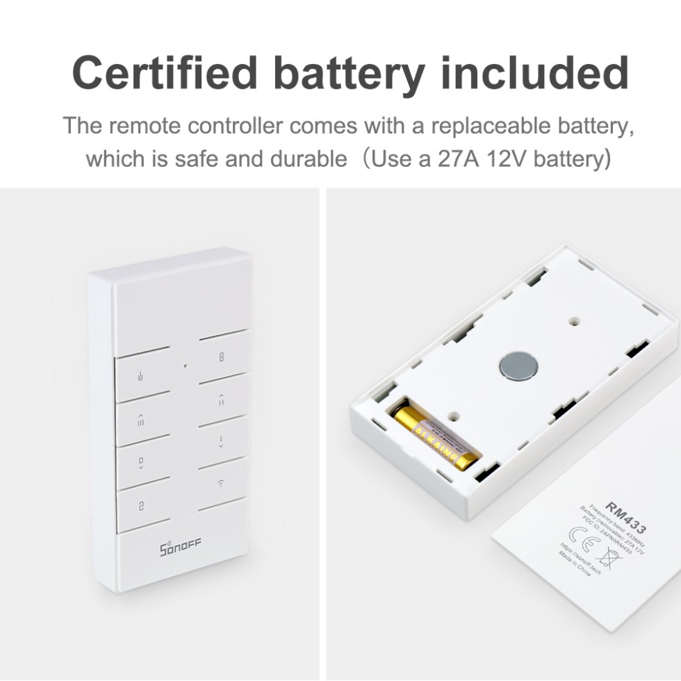 SONOFF RM433 Remote Controller + BASE